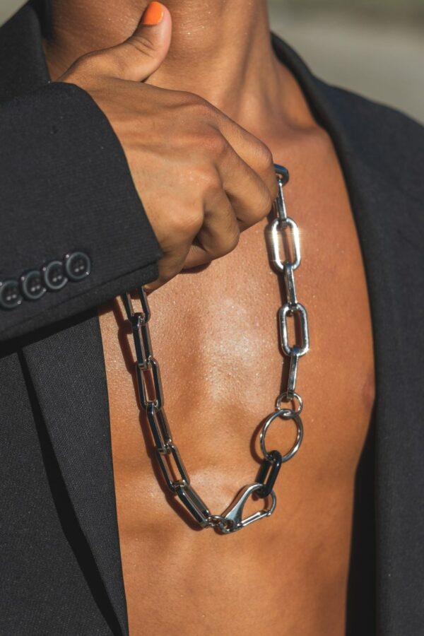 Colar Steampunk Silver - HIGHER STORE ⚡️