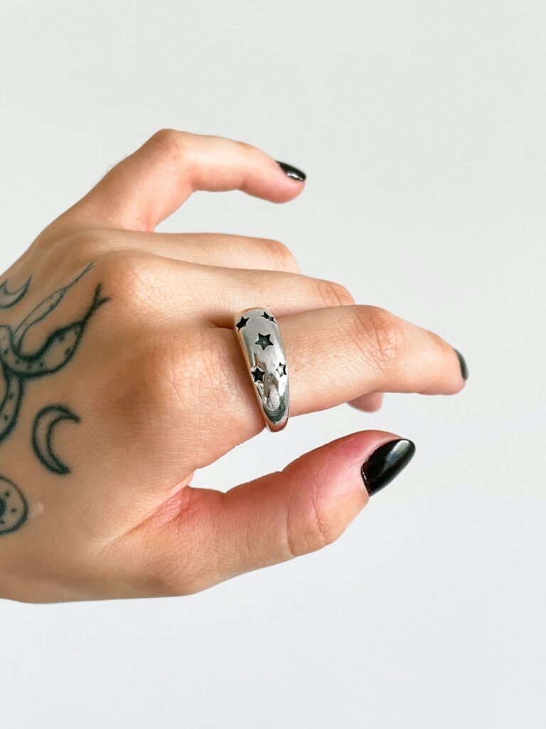 Anel Silver Star – HIGHER STORE ⚡️