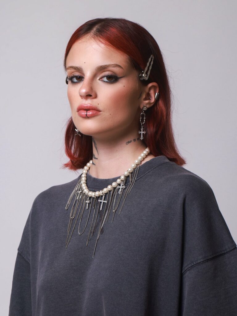 Colar Shine Cross Franjas – HIGHER STORE ⚡️