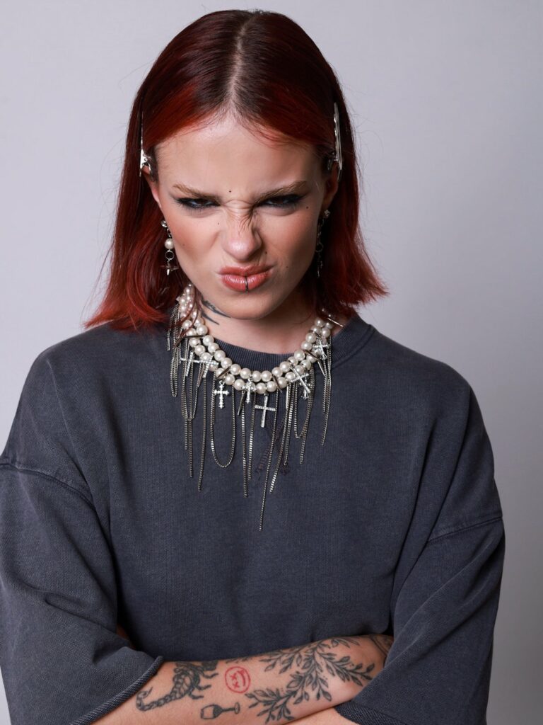 Colar Shine Cross Franjas – HIGHER STORE ⚡️